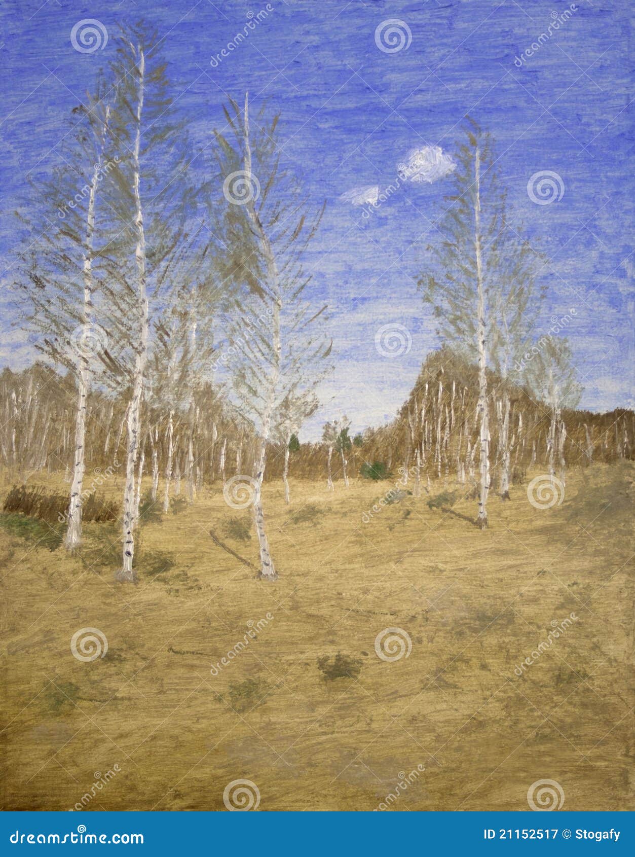 Pintura al óleo del yermo imagen de archivo. Imagen de vertical - 21152517
