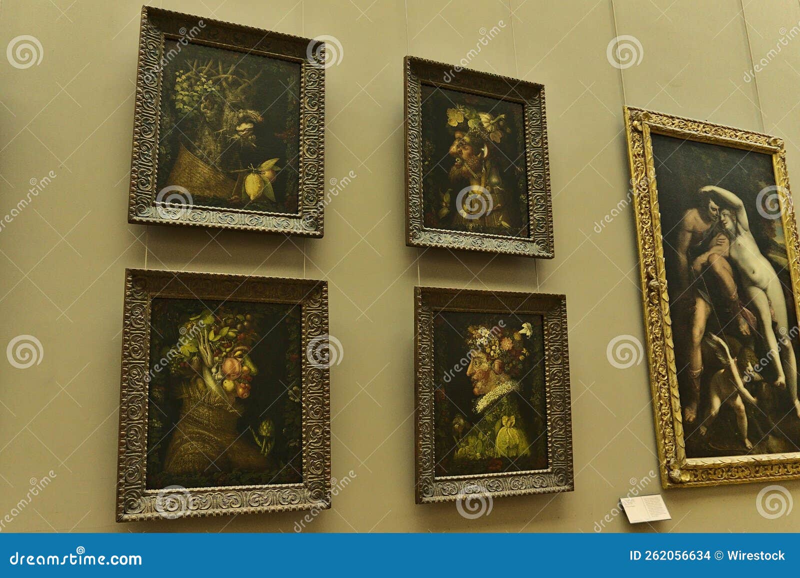 Pintura De Cuatro Estaciones De Giuseppe Arcimboldo En El Museo Louvre ... Pintura De Cuatro Estaciones De Giuseppe Arcimboldo En El Museo Louvre ...