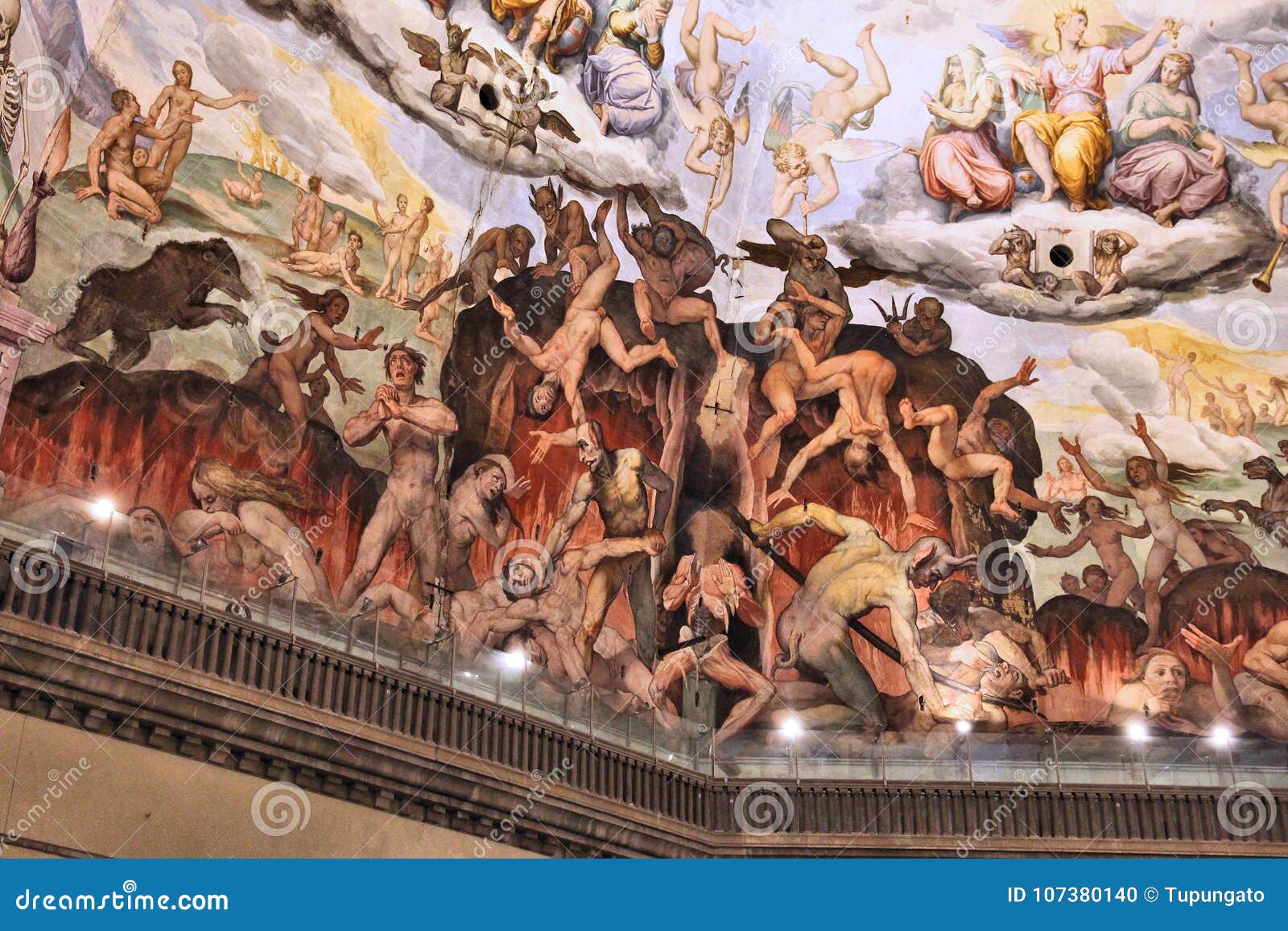 Pintura del infierno imagen editorial. Imagen de jorge - 107380140