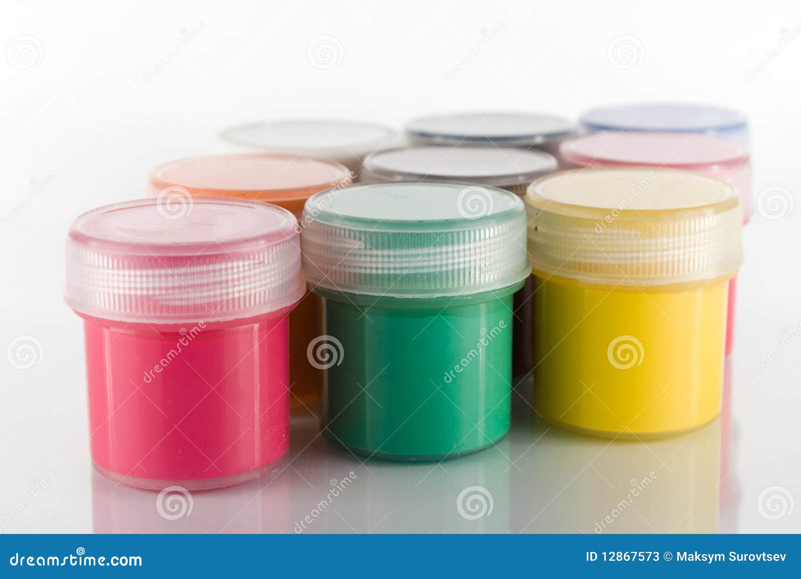 Pintura En Tarros Fotos de archivo - Imagen: 12867573