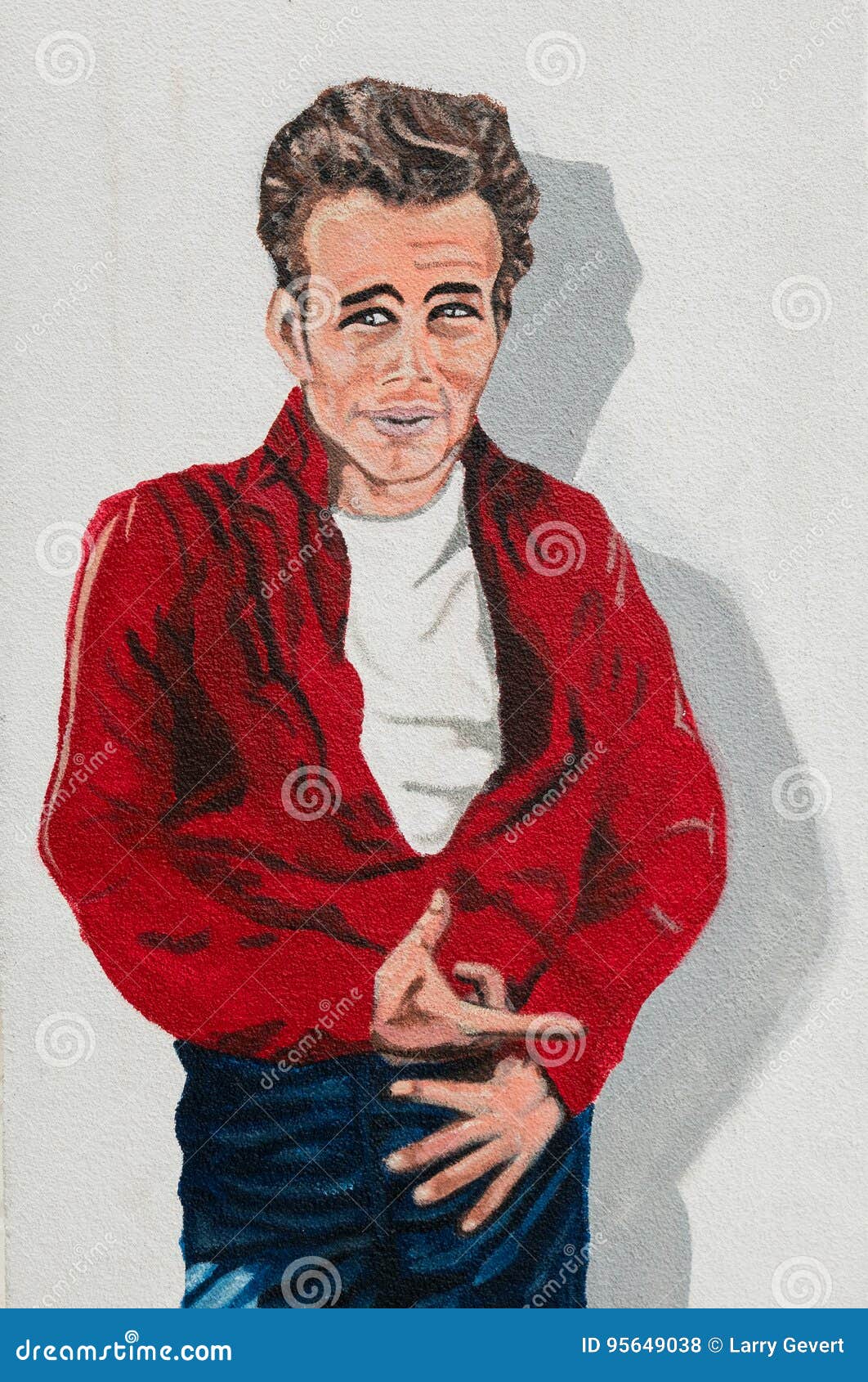 Pintura Mural Da Parede, James Dean Foto de Stock Editorial - Imagem de ...