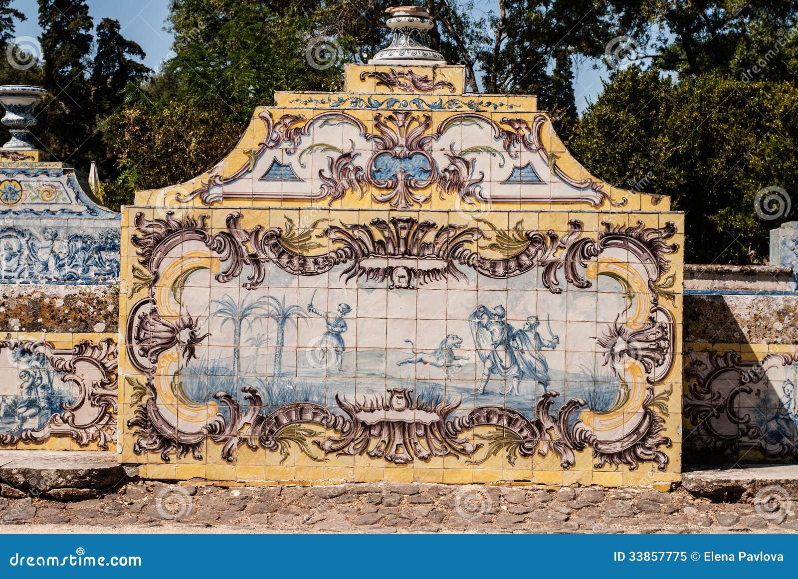 Pintura Portuguesa Do Azulejo Do C18th. Imagem de Stock - Imagem de ...