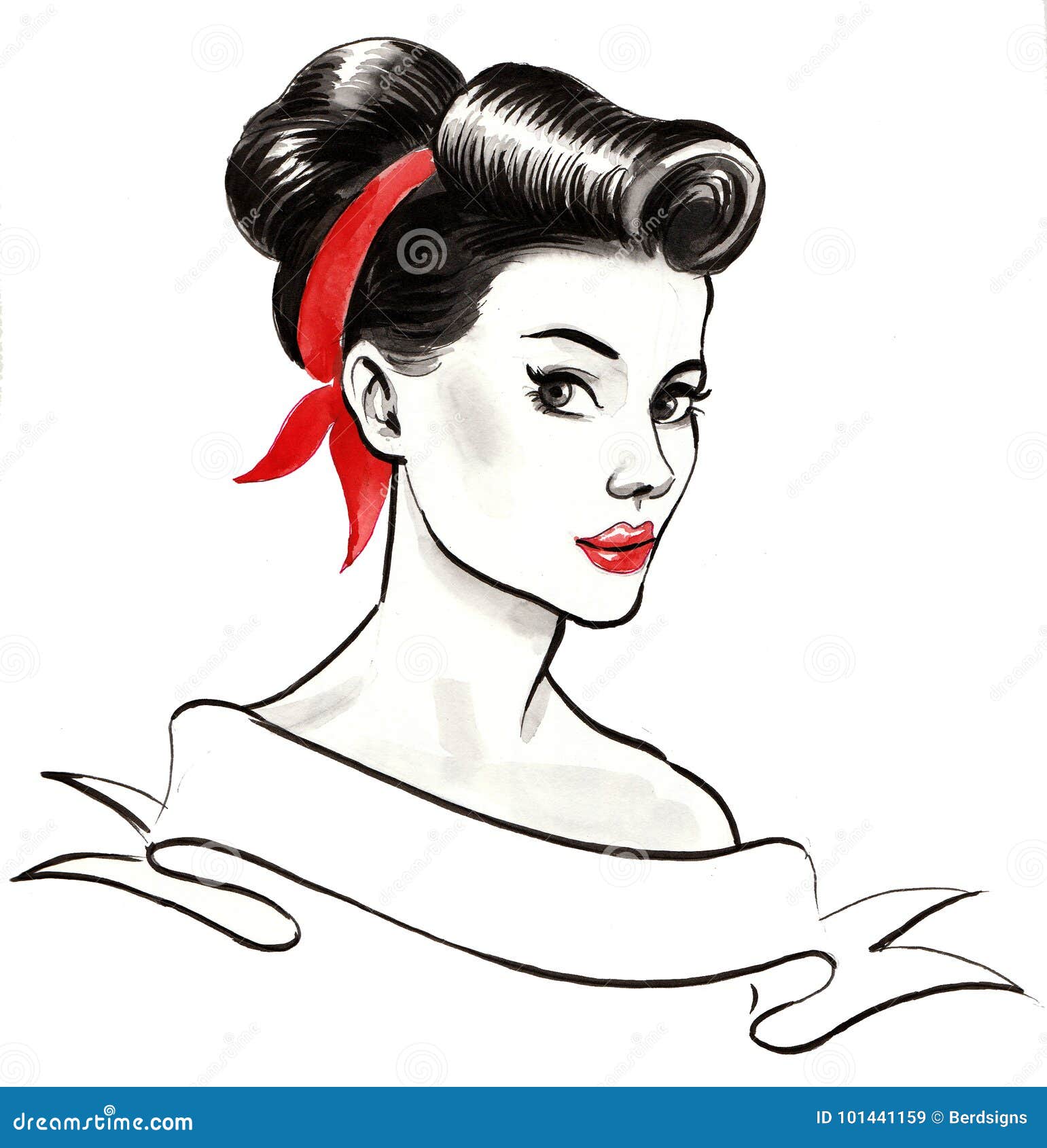 Pinup girl stock illustration. Illustration of woman - 101441159 Pinup girl stock illustration. Illustration of woman - 101441159
