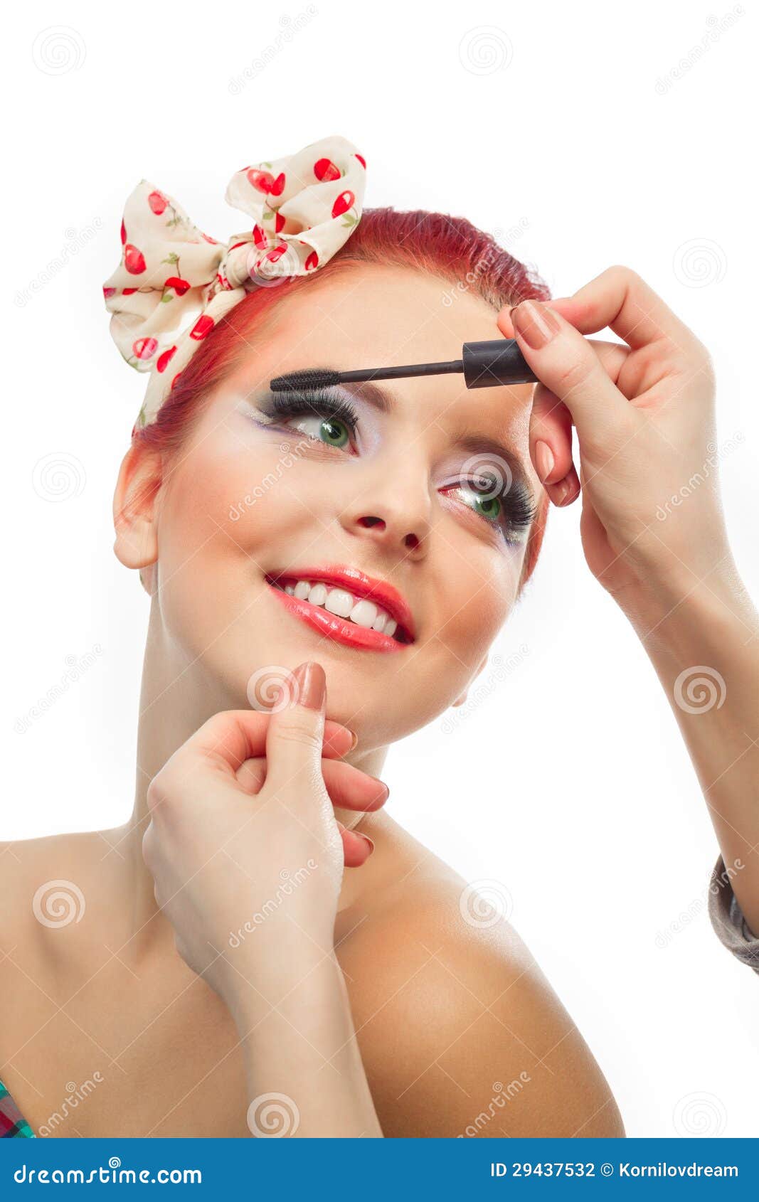 Pinup makeup stock photo. Image of expression, eyelashes - 29437532