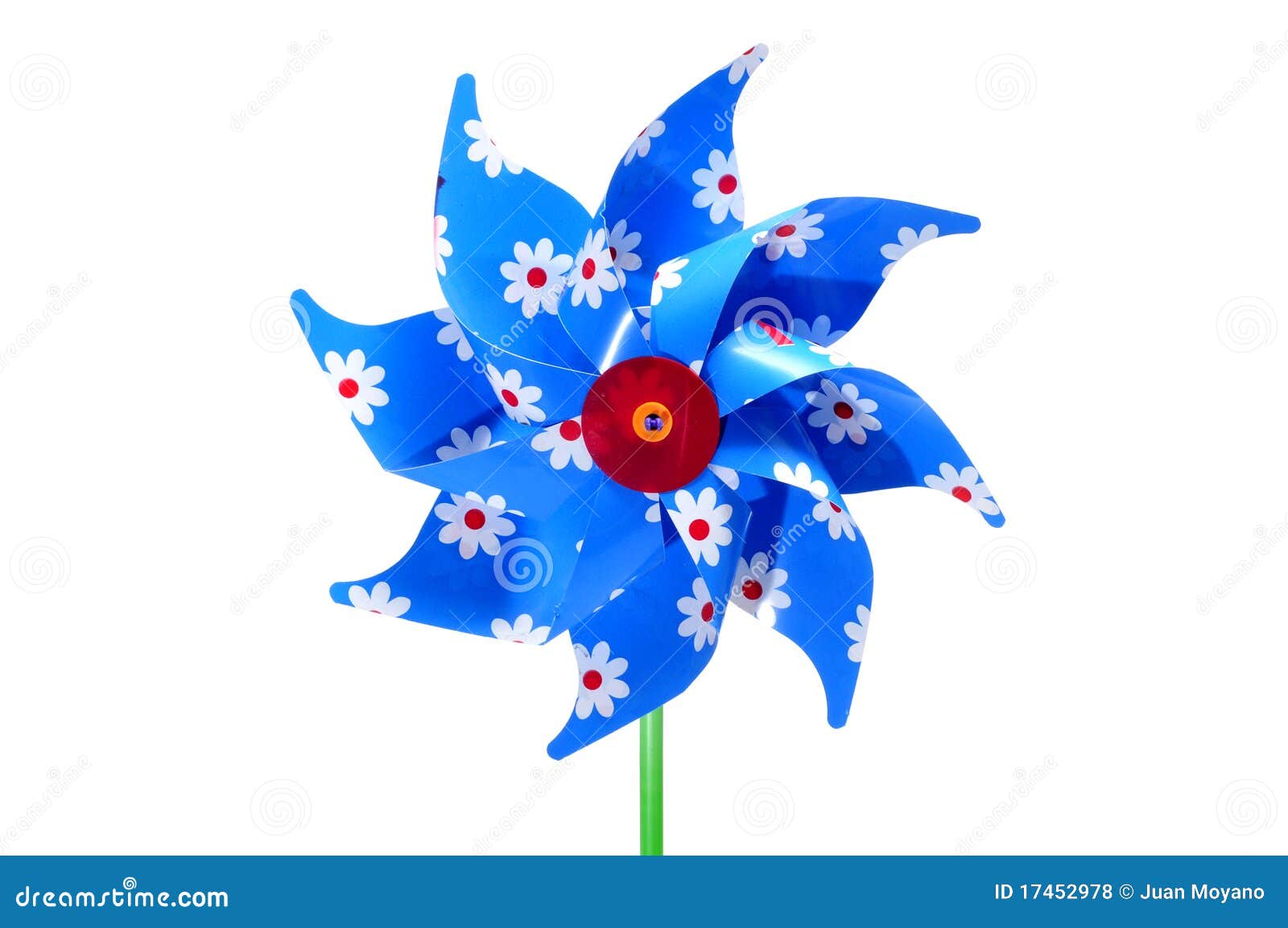 Pinwheel stock photo. Image of axle, blue, blow, children - 17452978
