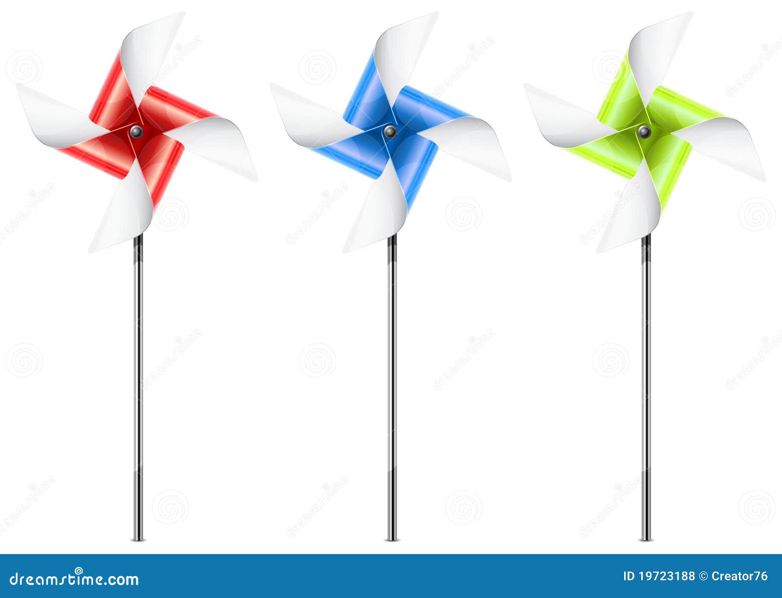 Pinwheel stock vector. Illustration of color, power, wind - 19723188