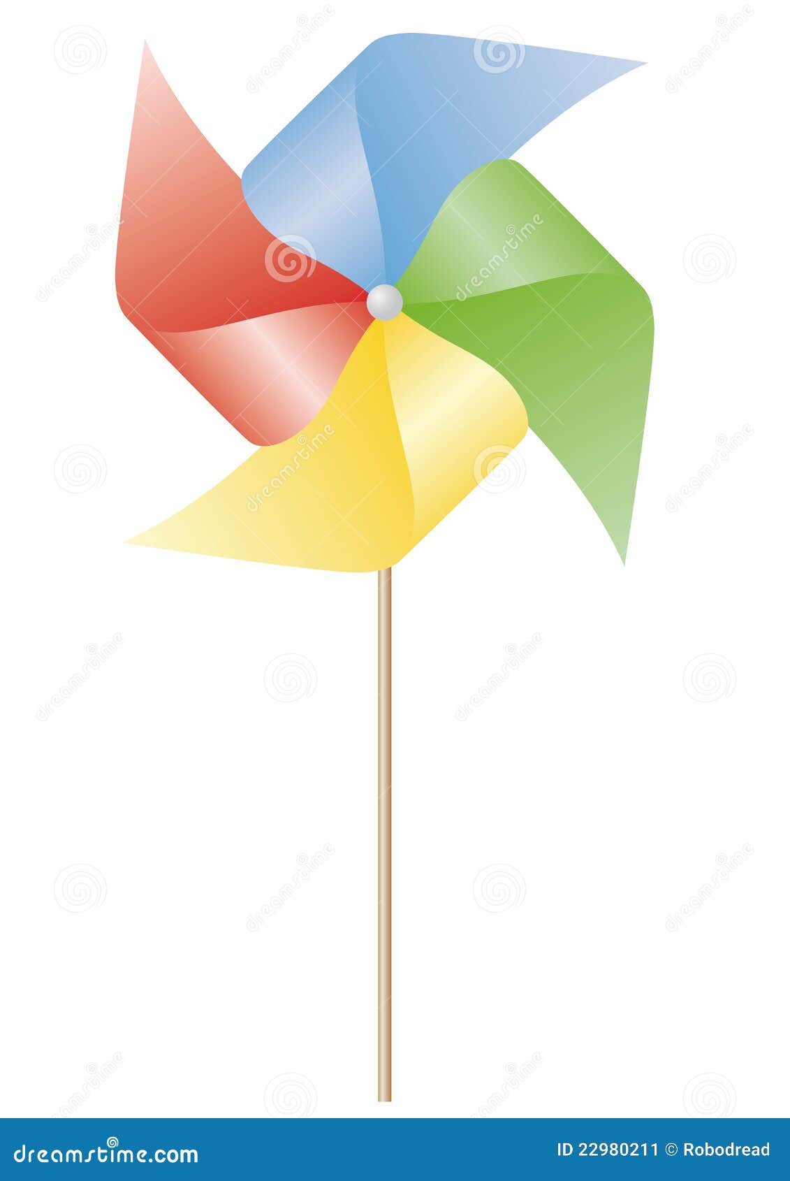 Pinwheel stock vector. Illustration of play, prop, renewable - 22980211