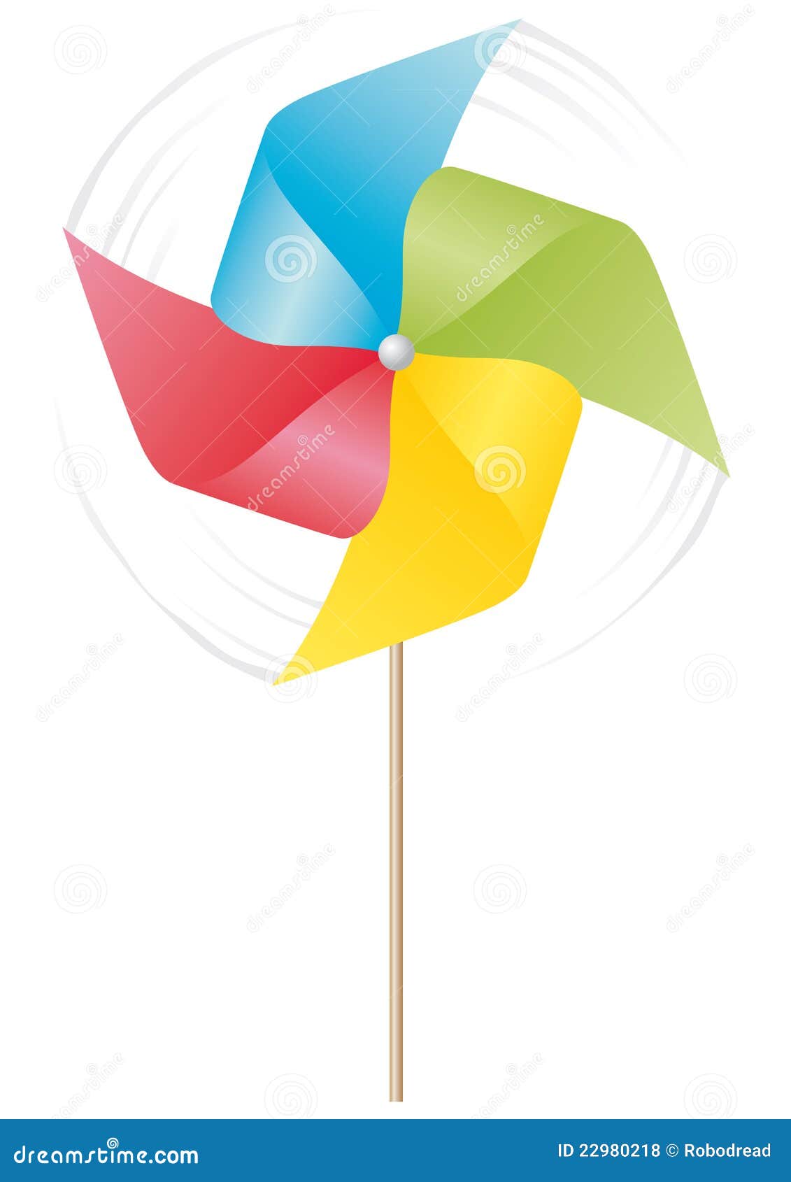 Pinwheel stock vector. Illustration of swirl, power, rainbow - 22980218