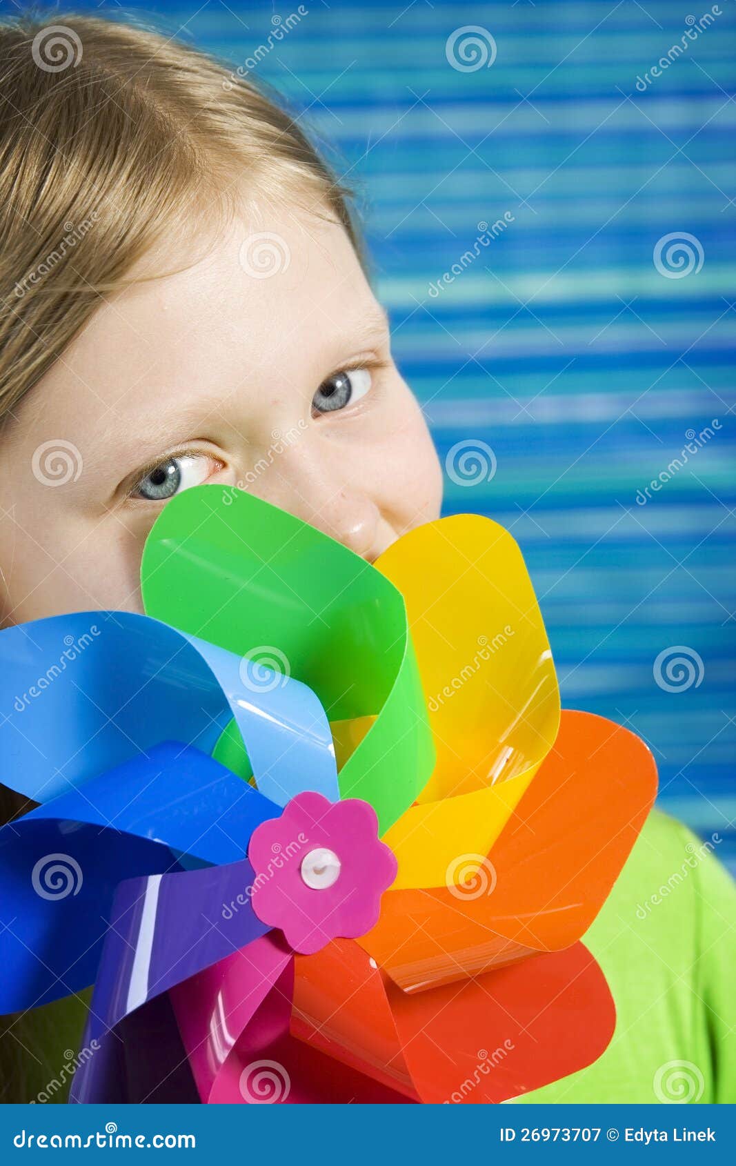 Pinwheel stock image. Image of blow, colors, girl, children - 26973707