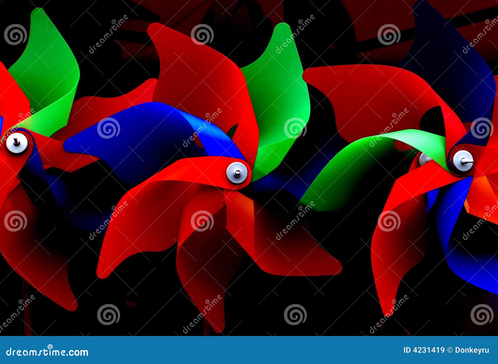 Pinwheel stock image. Image of teamwork, three, colors - 4231419