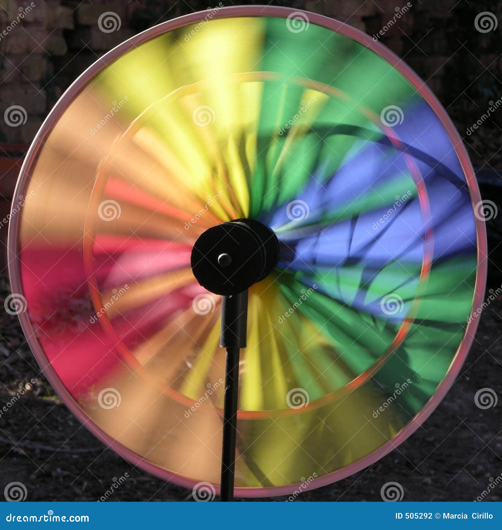 Pinwheel stock photo. Image of spin, rainbow, multicolor - 505292
