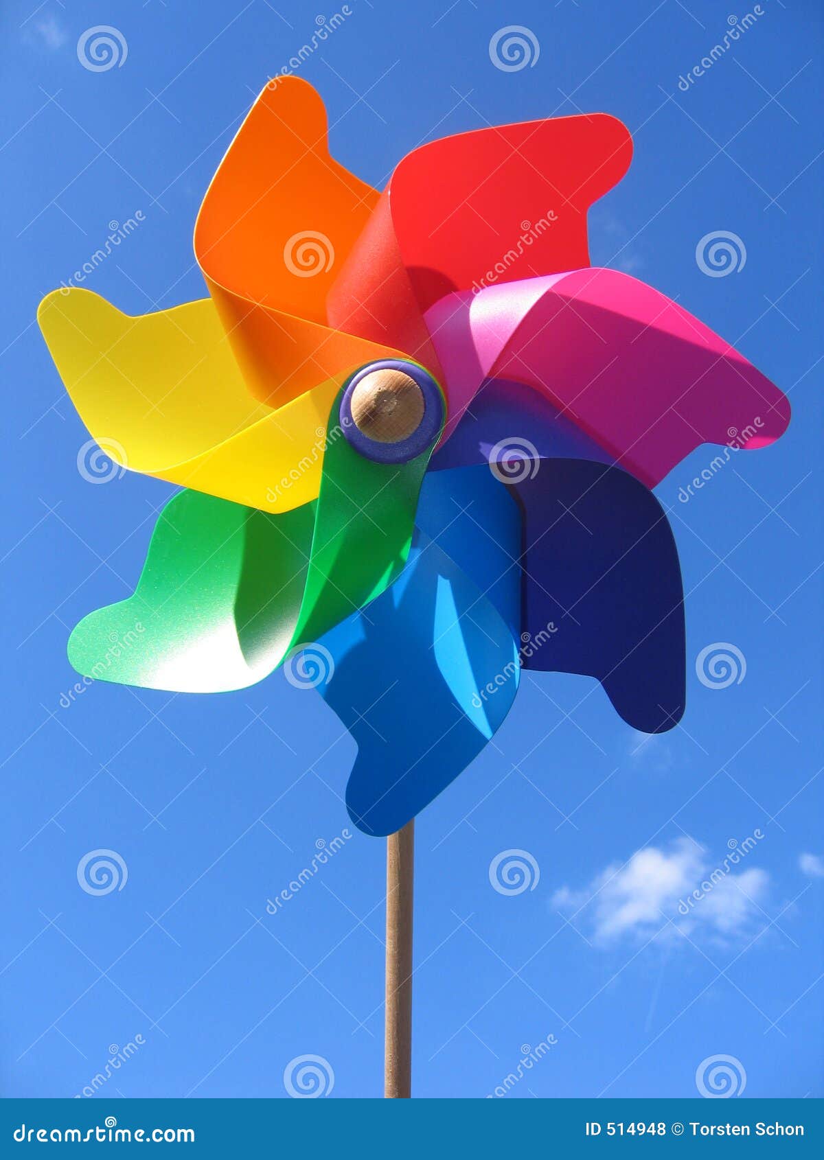 Pinwheel stock photo. Image of young, play, turn, colors - 514948