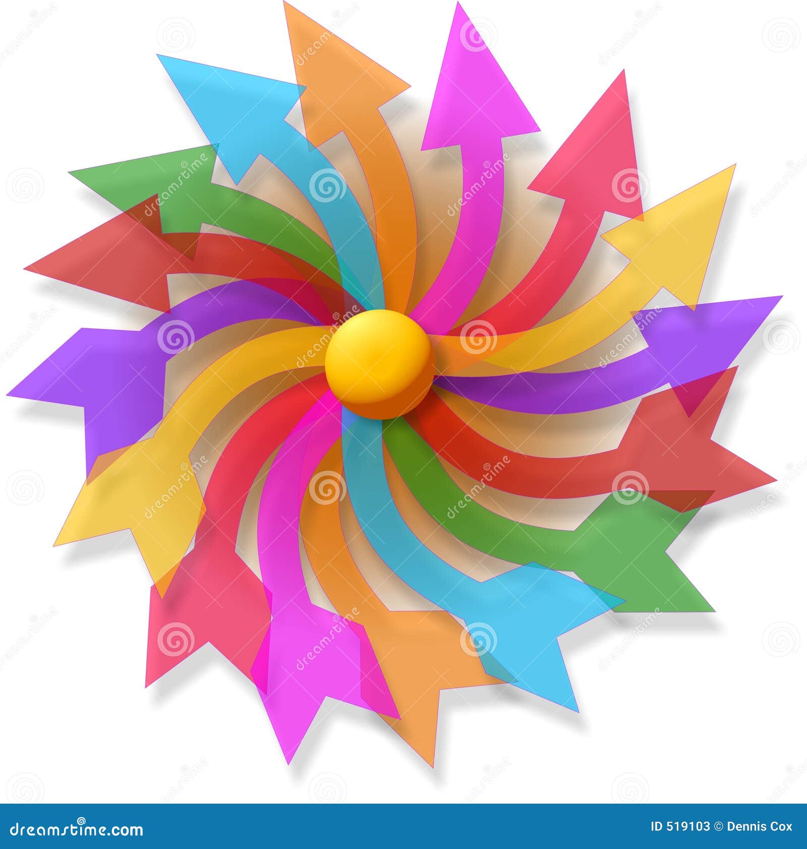 Pinwheel stock illustration. Illustration of pinwheel, decision - 519103