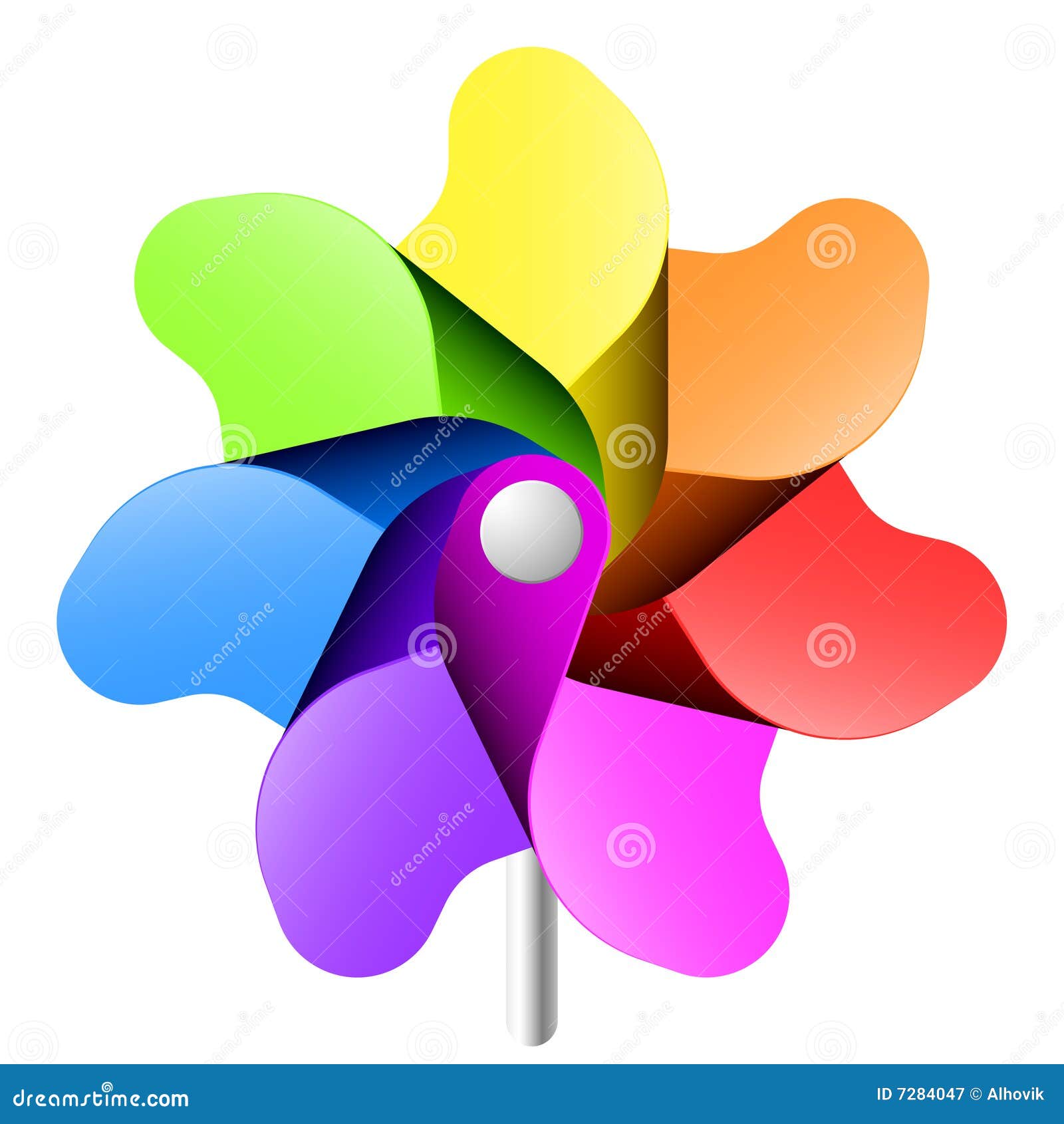 Pinwheel Toy Vector Illustration | CartoonDealer.com #16051196