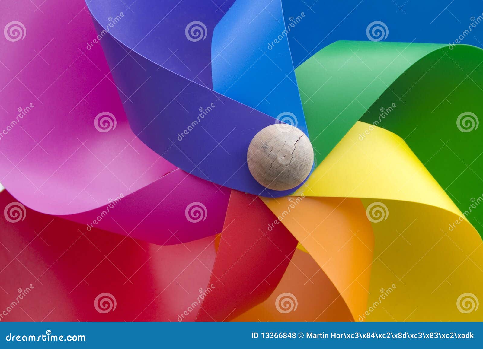 Pinwheel in rainbow colors stock photo. Image of colors - 13366848