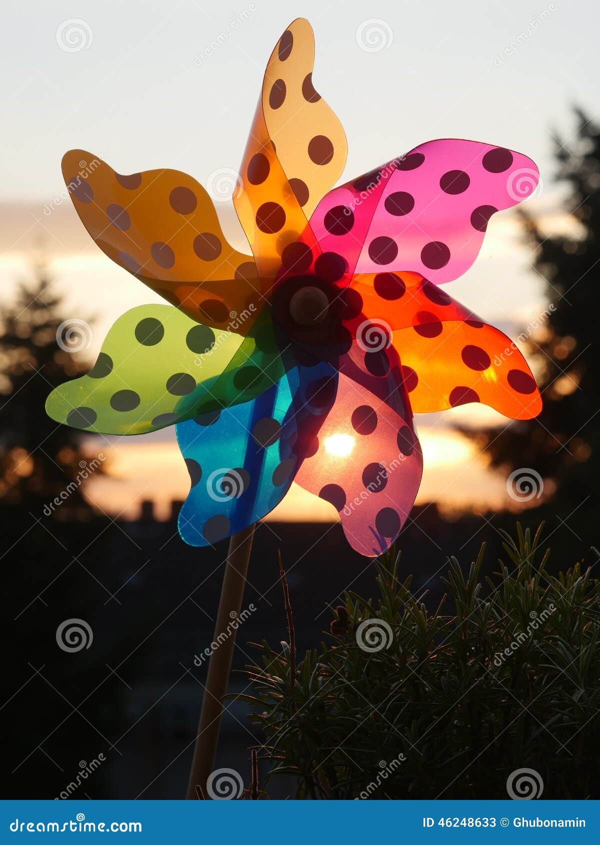 Pinwheel sunset outdoors stock image. Image of happy - 46248633