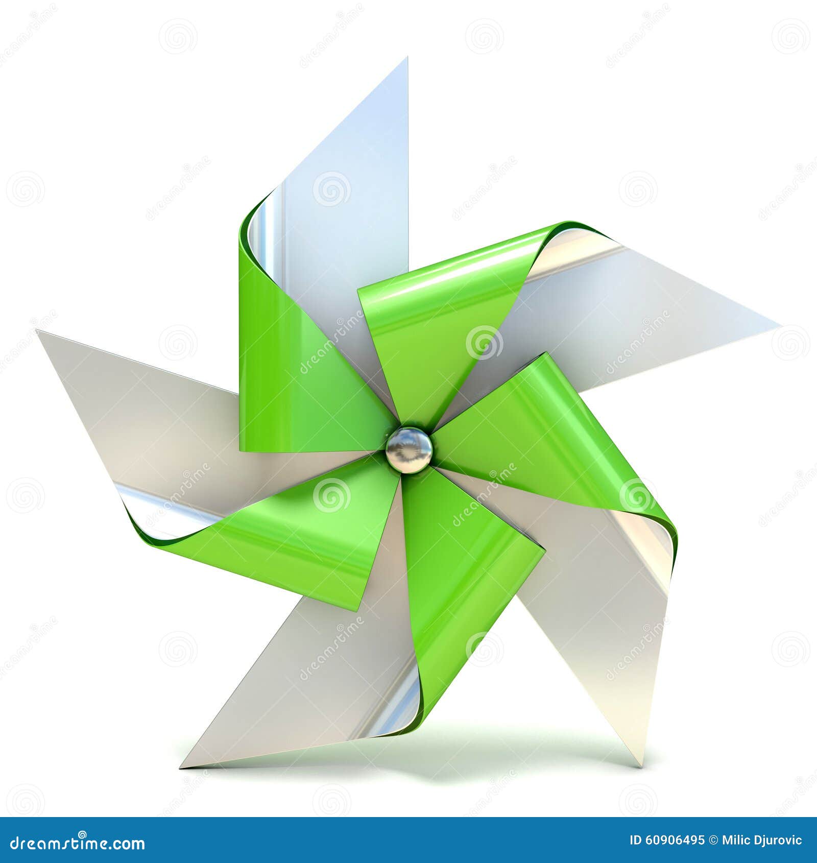 Pinwheel Digitally Drawn Low Poly Triangle Wire Frame. Cartoon Vector ...