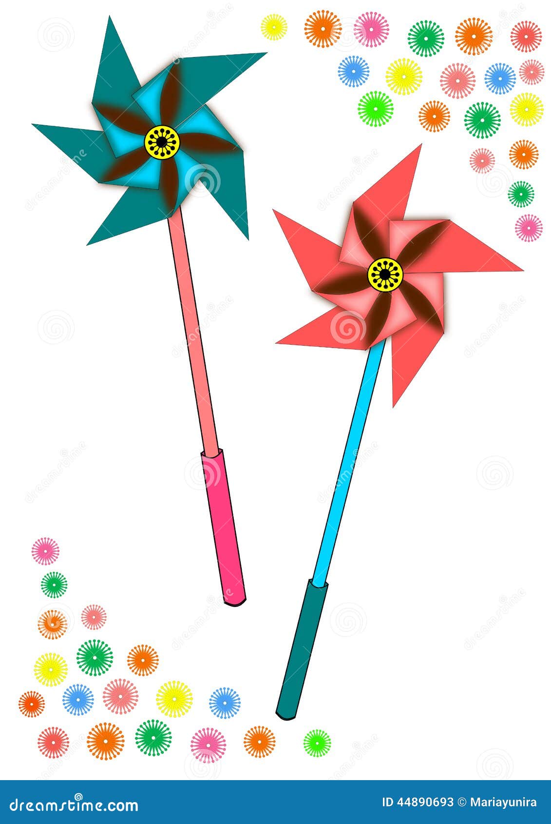 Pinwheel stock illustration. Illustration of generator - 44890693