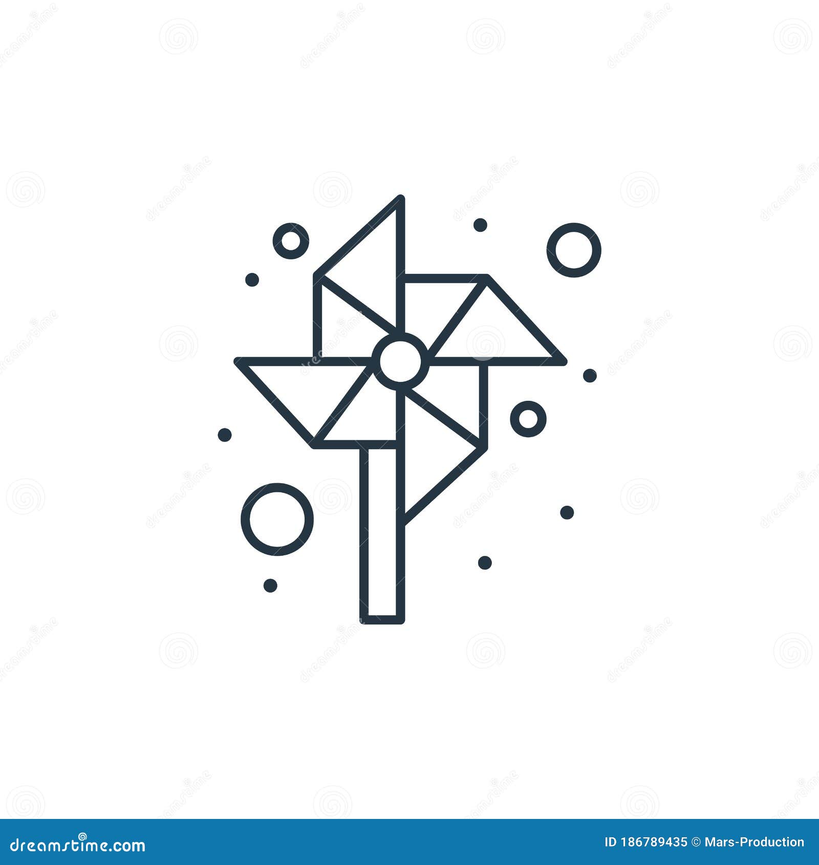 Pinwheel Vector Icon. Pinwheel Editable Stroke. Pinwheel Linear Symbol ...