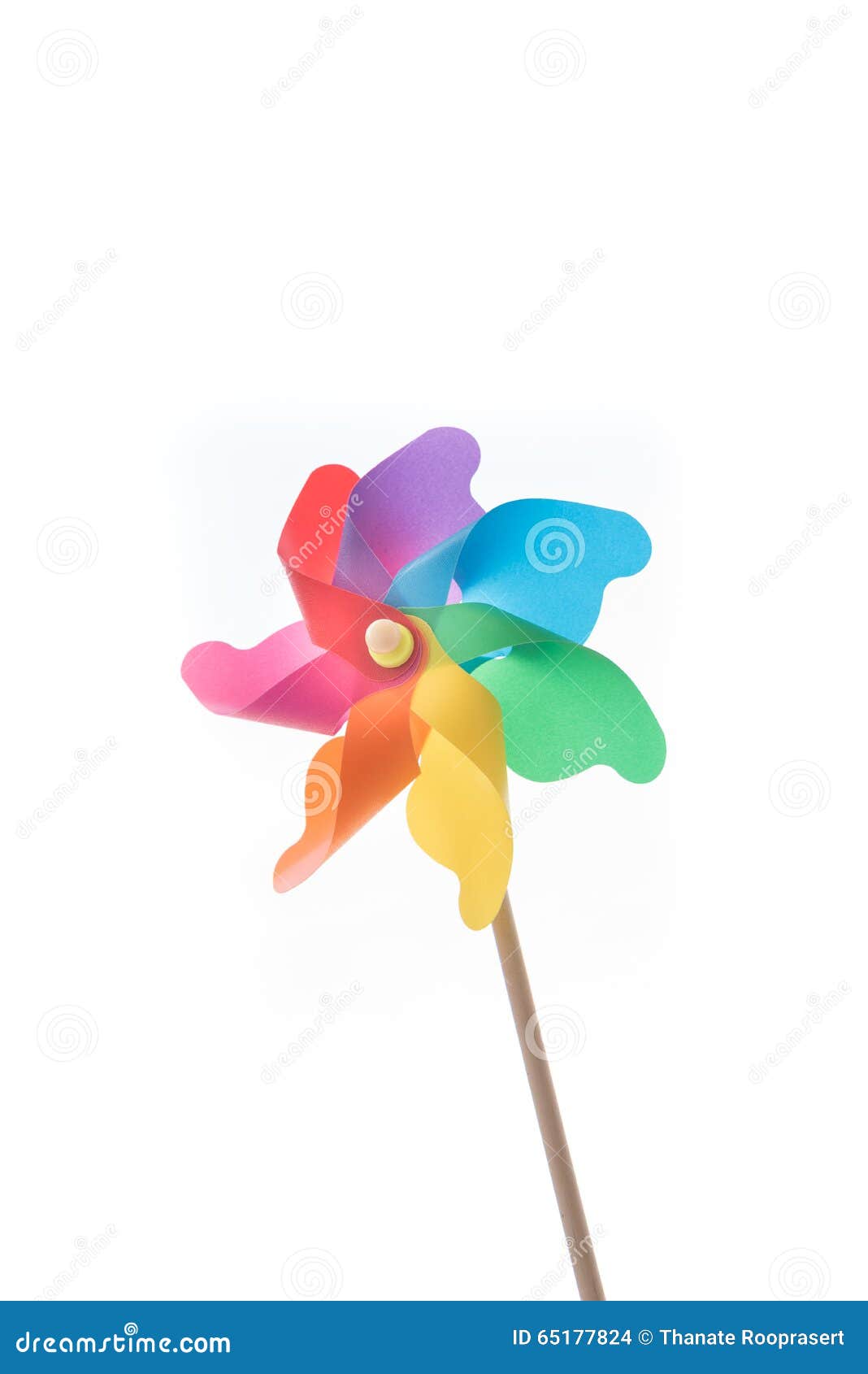 Pinwheel on white stock photo. Image of curve, turning - 65177824