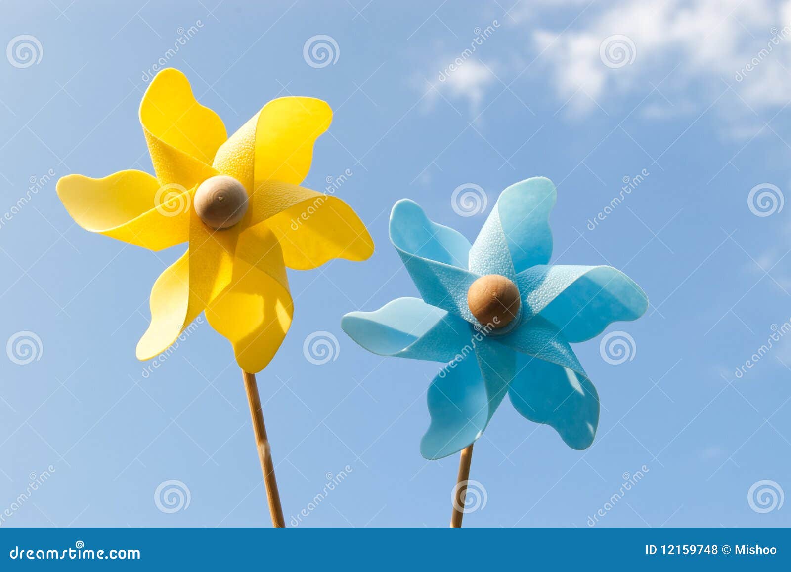 Blue Pinwheels Royalty-Free Stock Photography | CartoonDealer.com #13933775