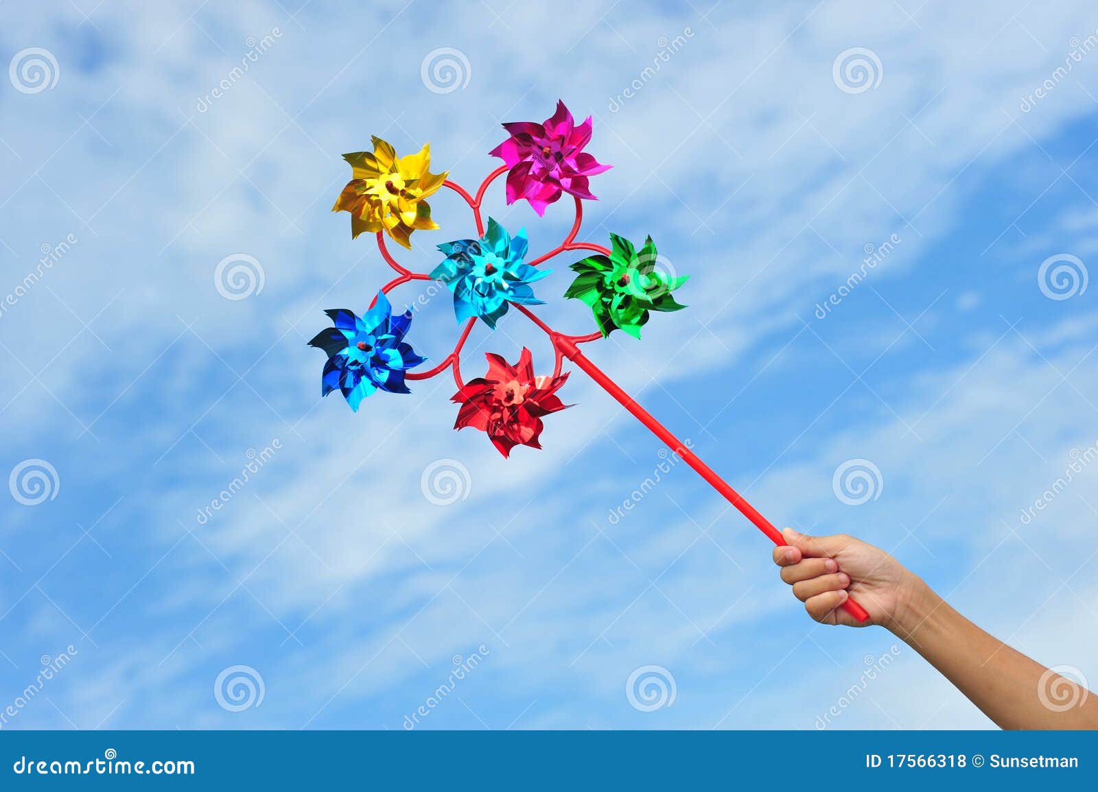 Pinwheels stock photo. Image of blow, multiple, holding - 17566318