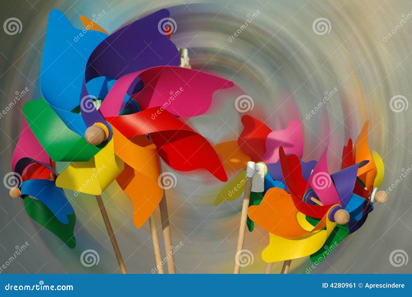 Pinwheels stock image. Image of coloring, circulating - 4280961