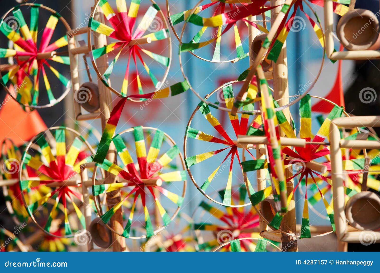 Pinwheels stock image. Image of culture, colourful, backdrop - 4287157