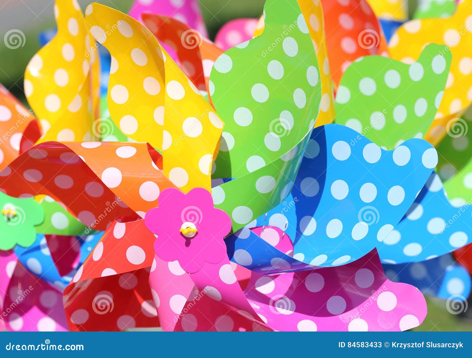 Pinwheels. stock image. Image of dots, pinwheel, collection - 84583433