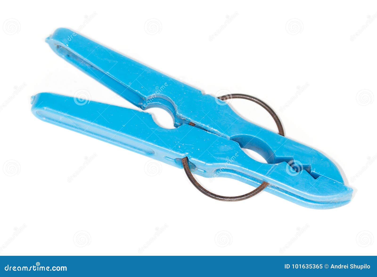 Pinza Azul En Un Fondo Blanco Imagen de archivo - Imagen de vendimia ...
