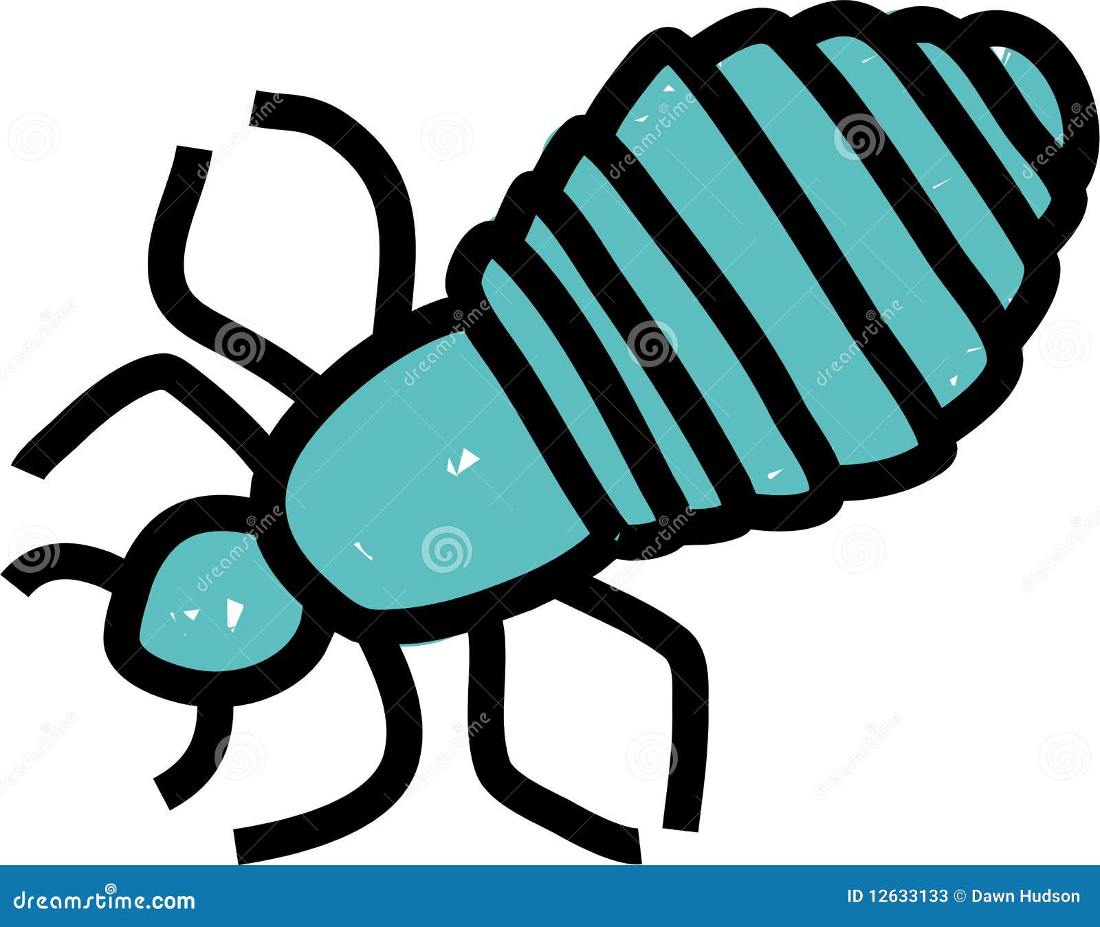 Piojo principal ilustración del vector. Ilustración de pista - 12633133