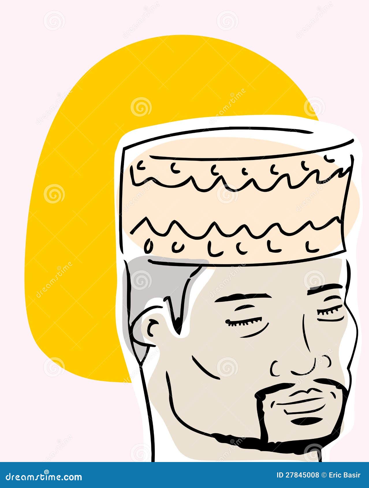 Pious Muslim Man stock vector. Illustration of clip, beard - 27845008