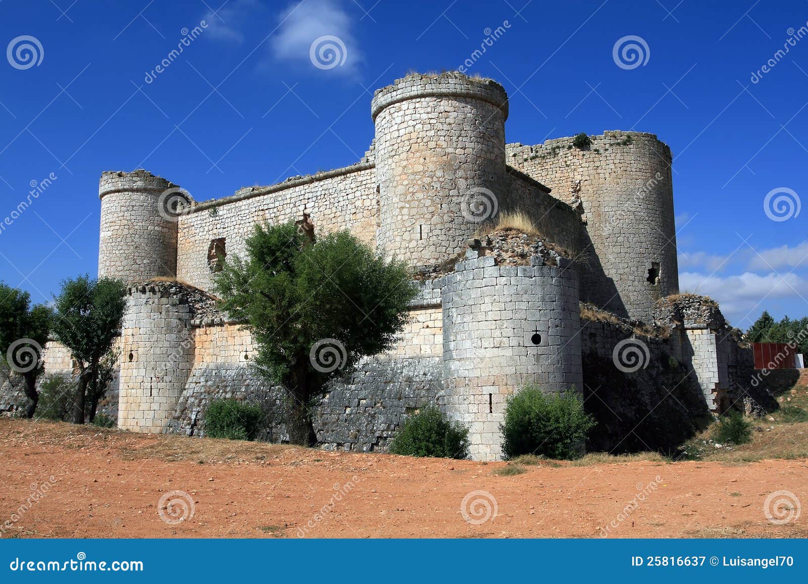 Pioz castle stock image. Image of architecture, wall - 25816637