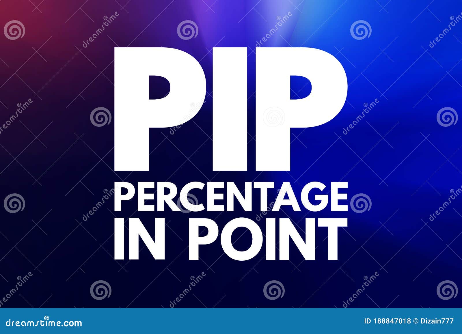 Pip Percentage In Point Concept With Big Word Or Text And Team People ...