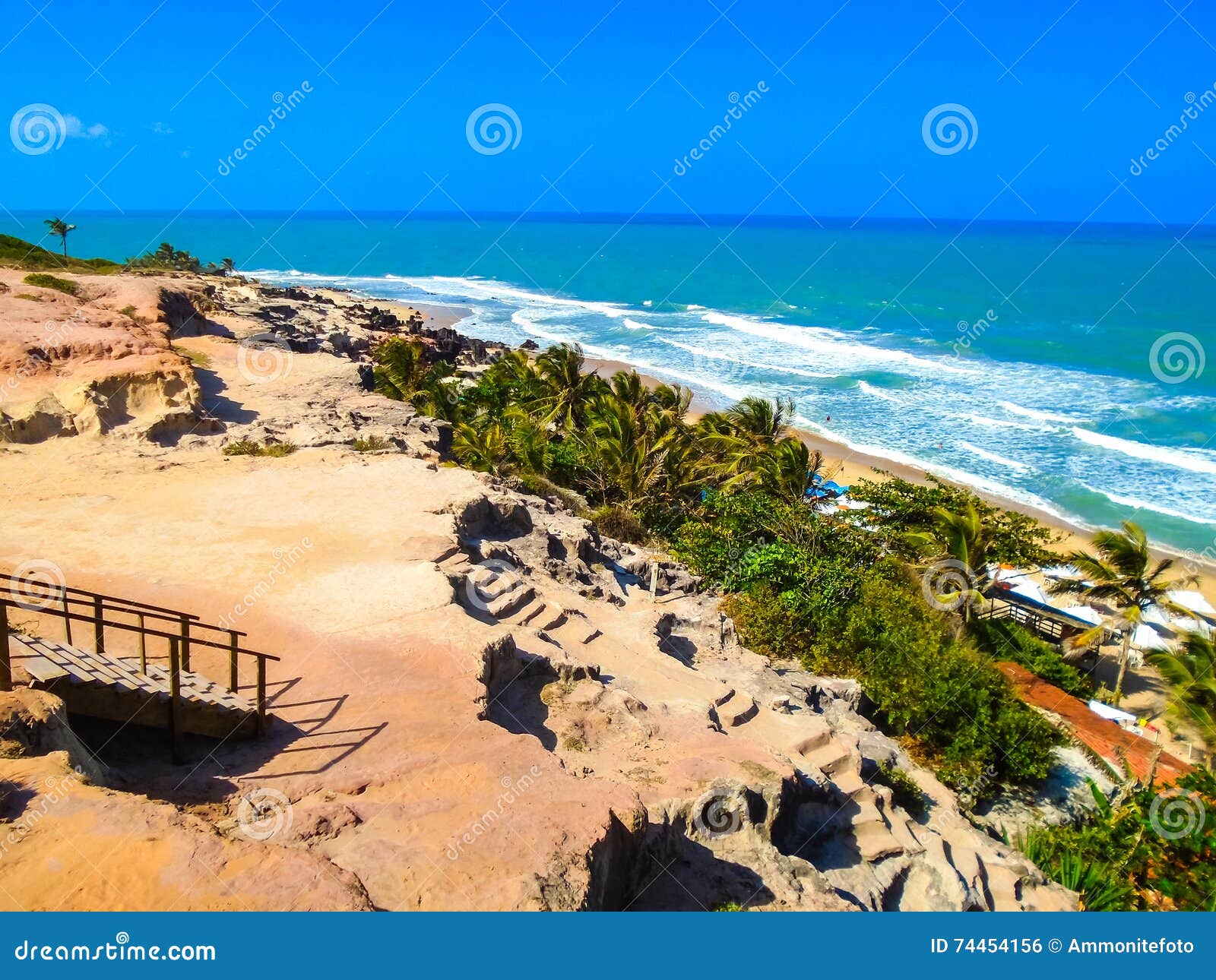 Pipa Beach in Brazil stock photo. Image of summer, summertime - 74454156