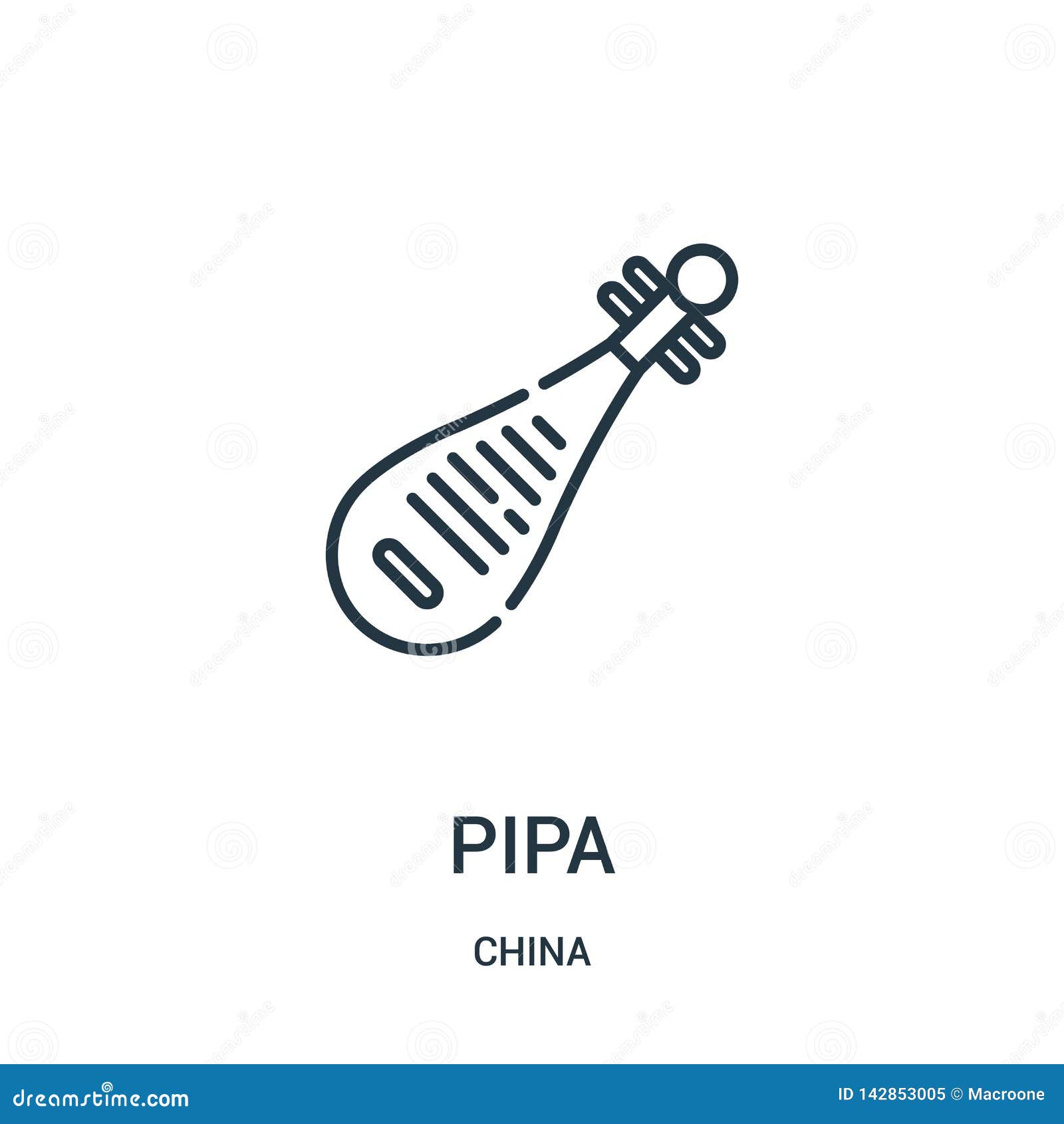 Pipa Icon Vector. Trendy Flat Pipa Icon From Asian Collection Isolated ...