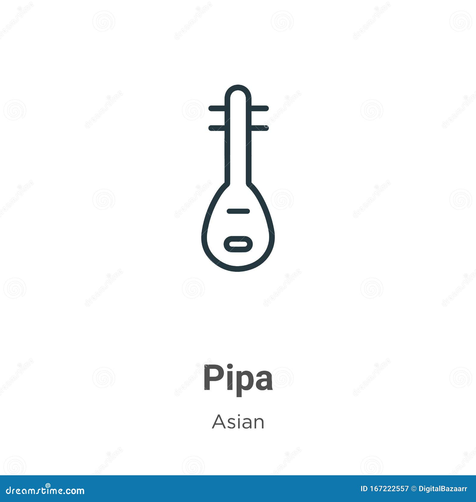 Pipa Vector Icon Isolated On Transparent Background, Linear Pipa ...