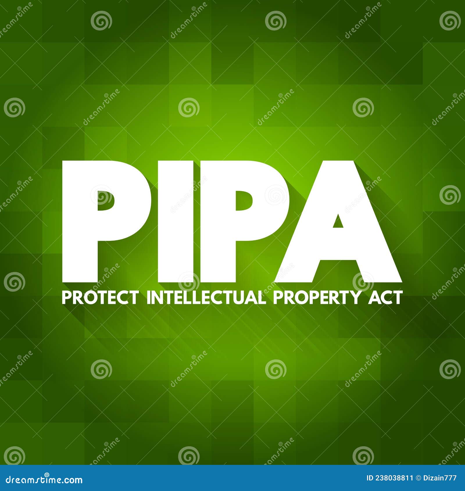 PIPA - Protect Intellectual Property Act Acronym Text Stamp, Concept ...