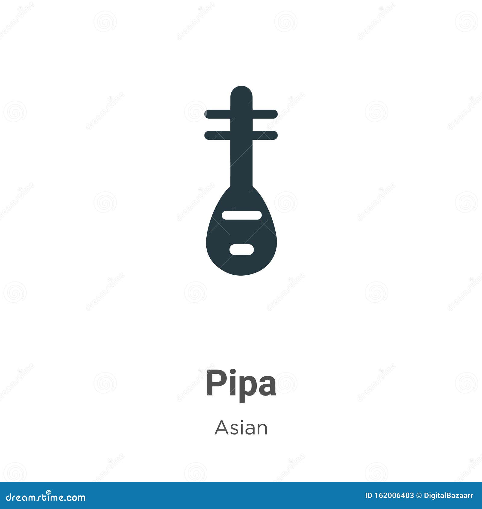 Pipa Vector Icon on White Background. Flat Vector Pipa Icon Symbol Sign ...