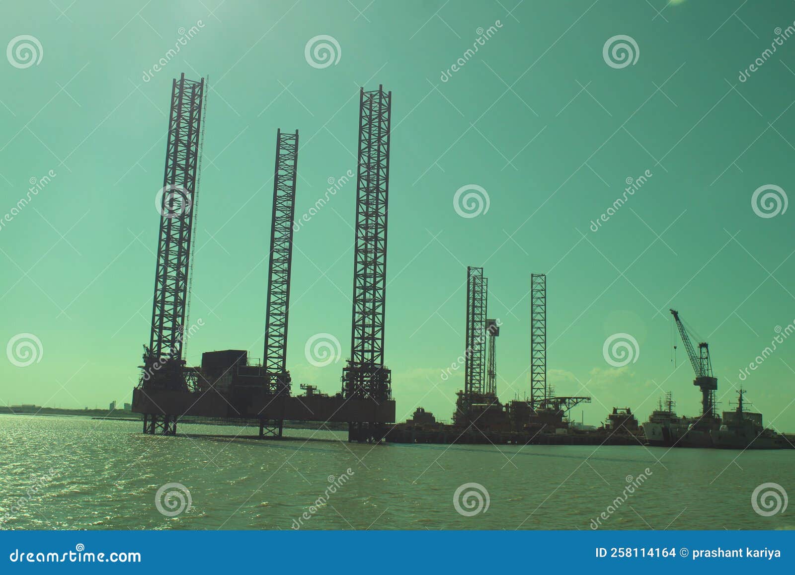 Pipavav port in india stock photo. Image of india, line - 258114164
