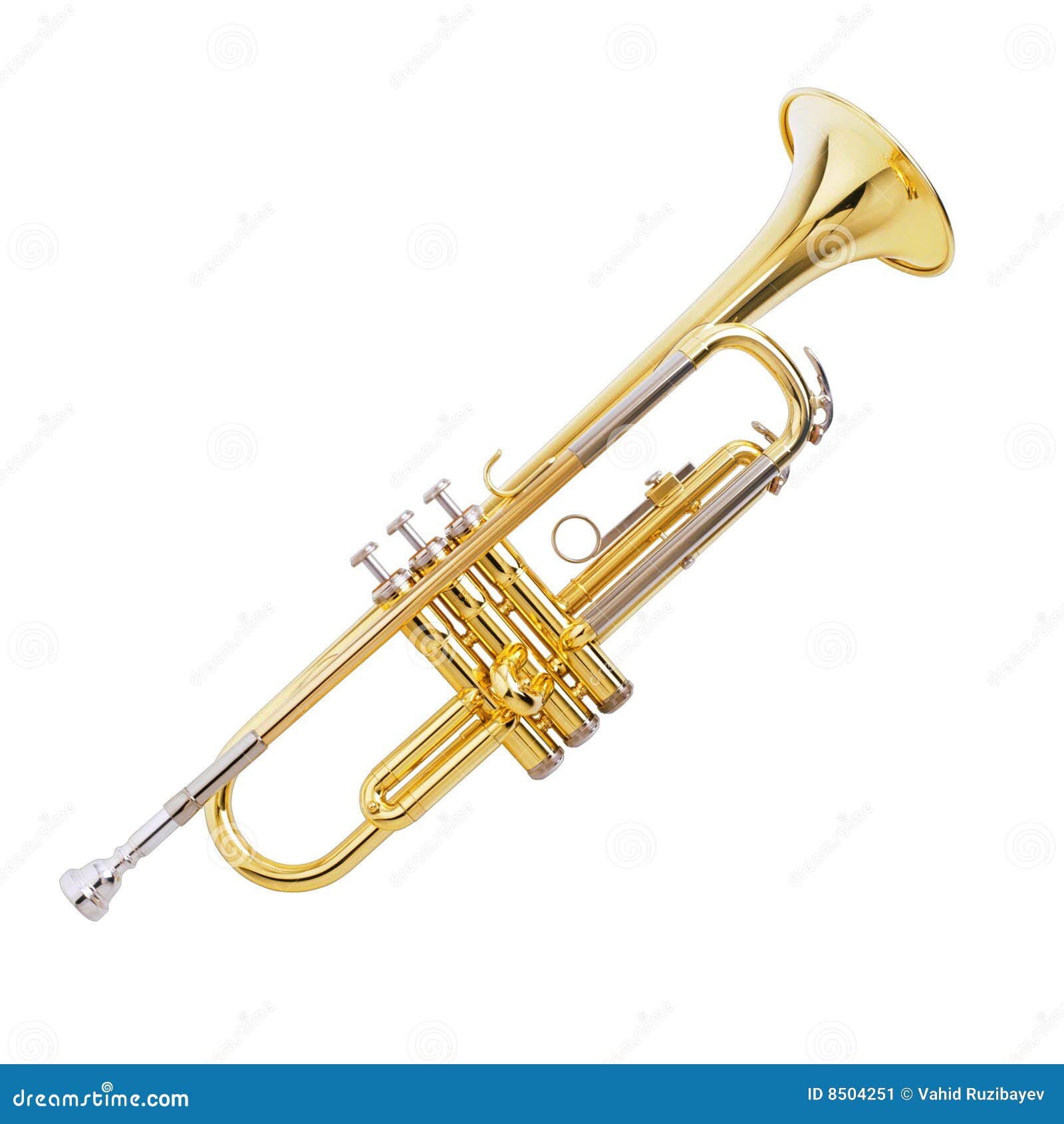 Pipe stock image. Image of blow, shining, golden, bugle - 8504251