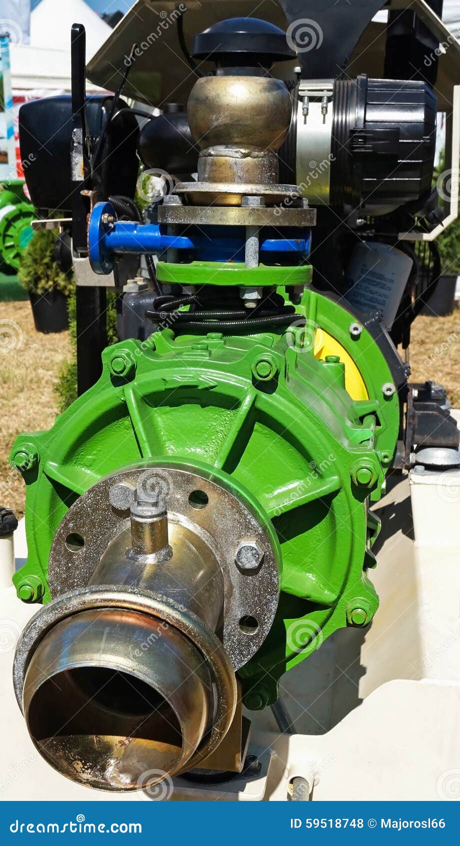 Pipe of the Agricultural Machinery Stock Photo - Image of clear ...
