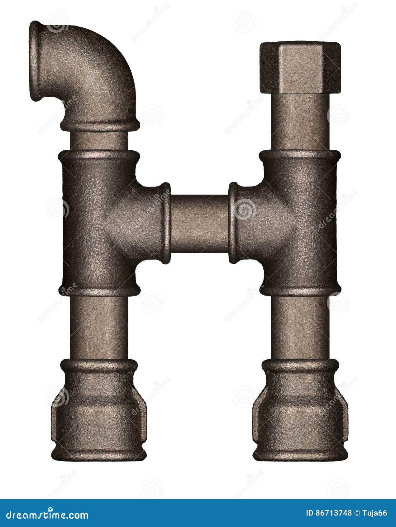 Pipe alphabet letter stock photo. Image of grungy, plate - 86713748