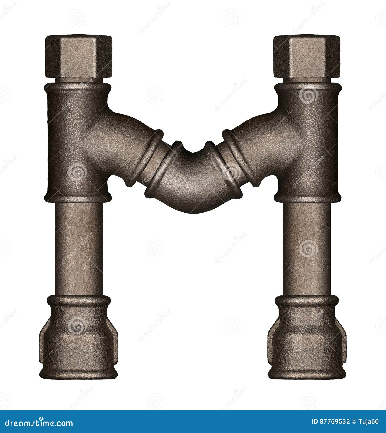 Pipe alphabet letter stock photo. Image of punk, metallic - 87769532