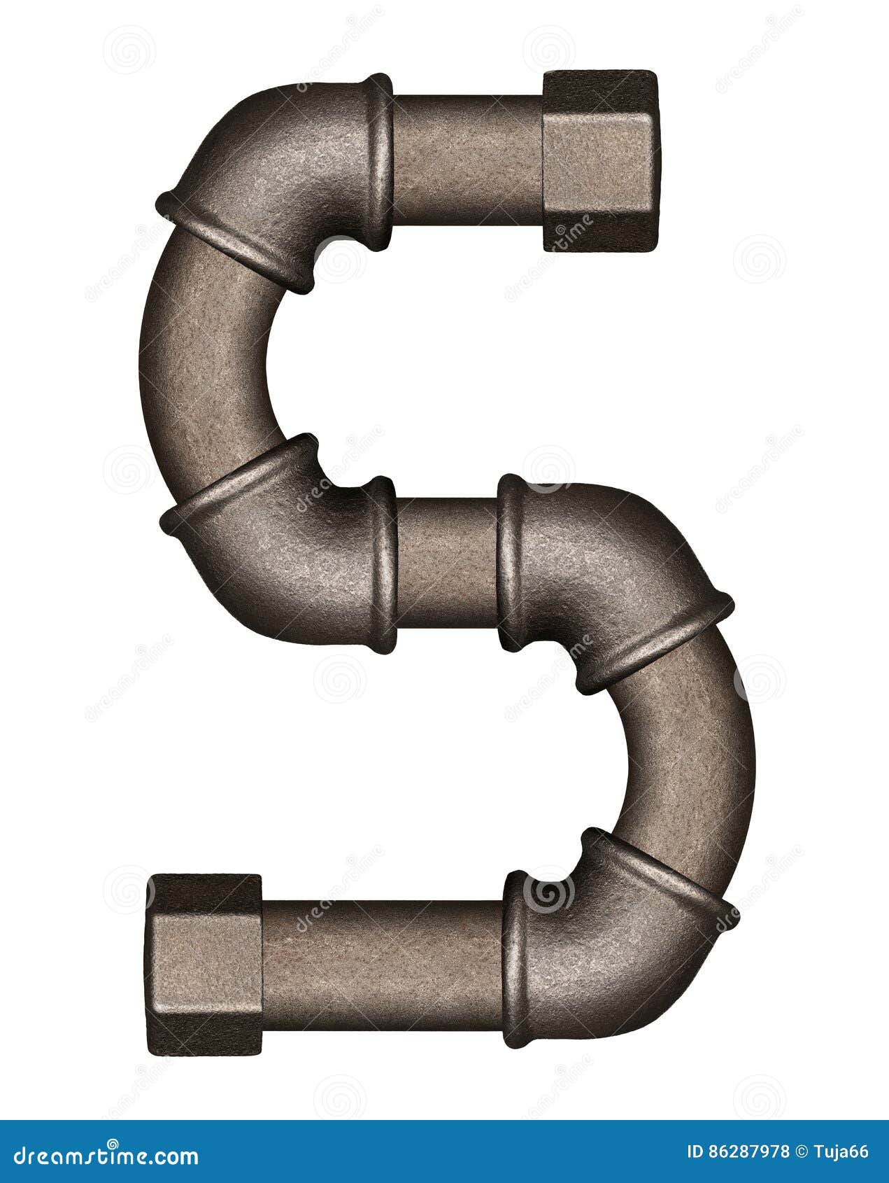 Pipe alphabet letter stock photo. Image of rust, industry - 86287978