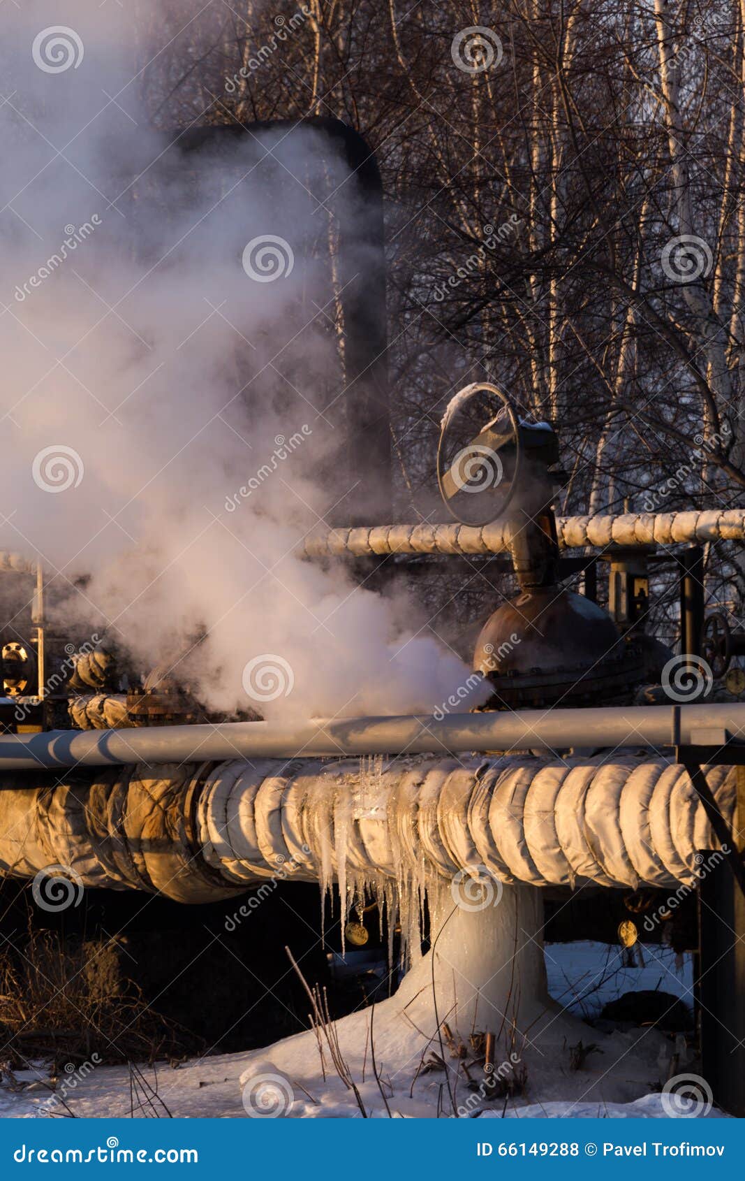 Pipe Breakage Running Hot Water Stock Photo - Image of obsolete ...
