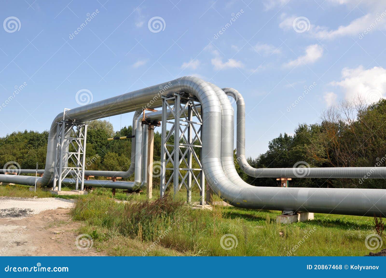 Pipe-bridge stock photo. Image of heat, bridge, pipelines - 20867468