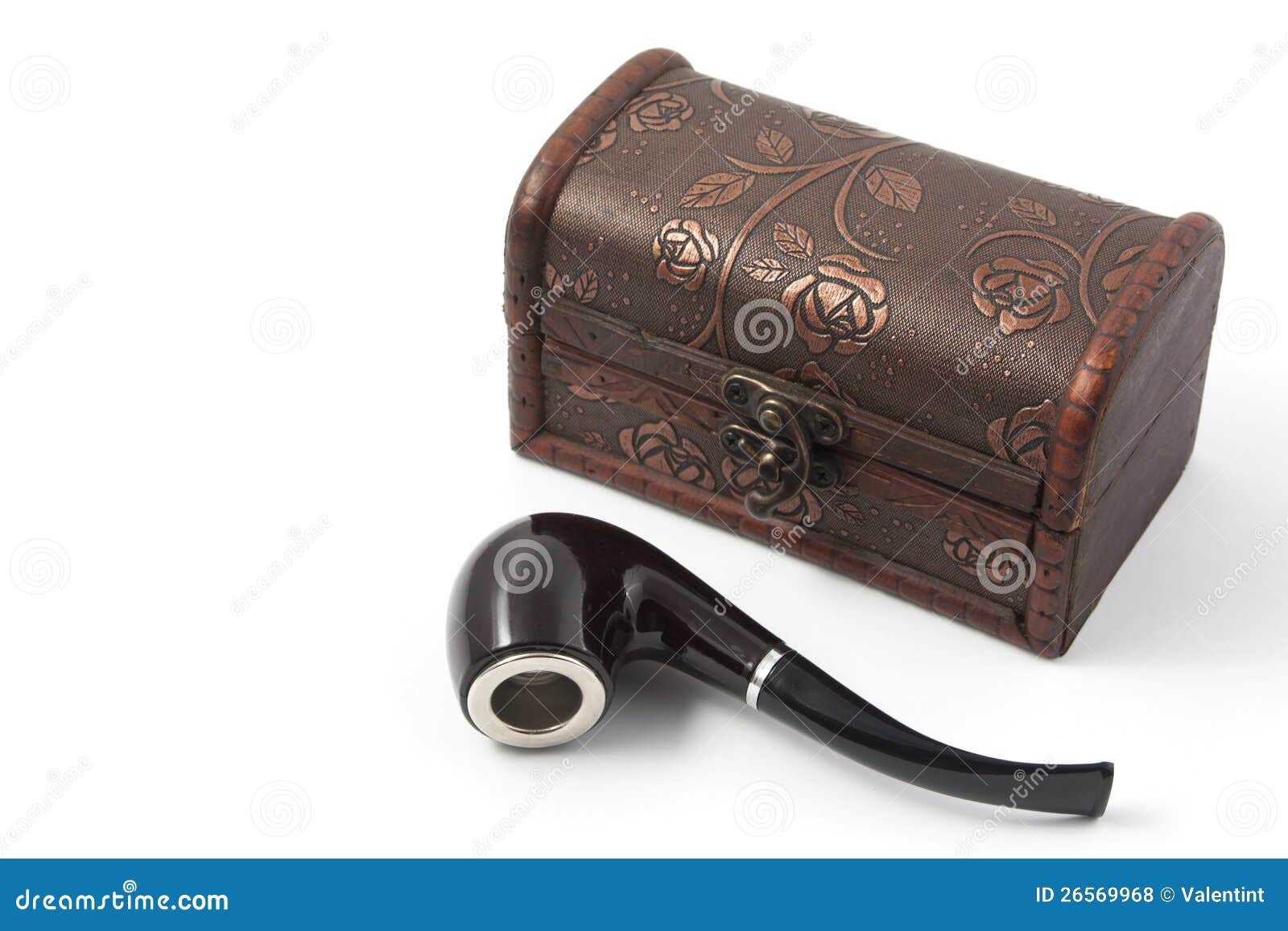 Pipe and chest stock photo. Image of decoration, retro - 26569968