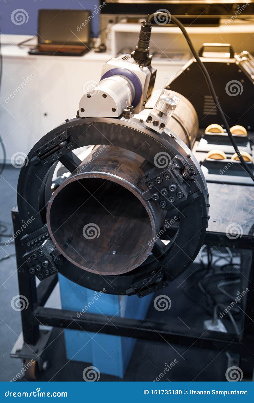 Pipe cold cutting stock photo. Image of large, industry - 161735180