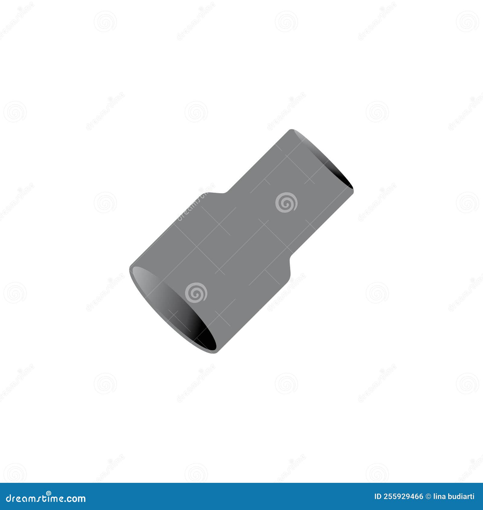 Pipe connection icon stock vector. Illustration of metal - 255929466